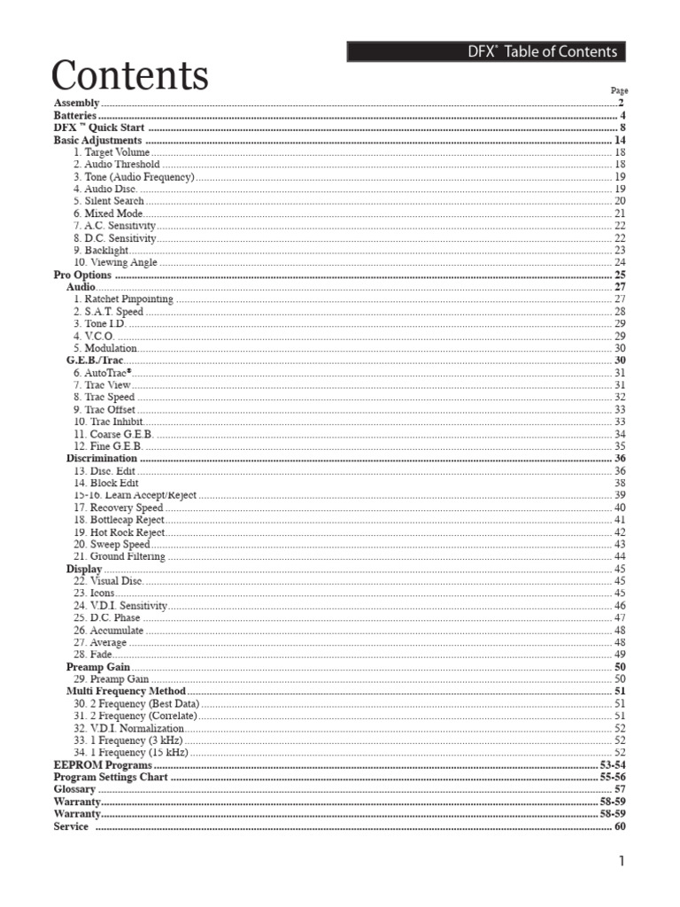 Whites DFX Spectrum Manual | PDF | Battery Charger | Rechargeable Battery