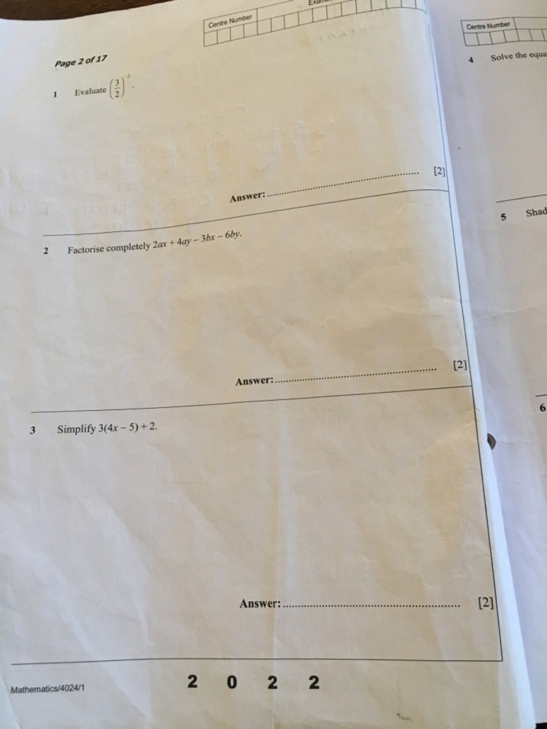 Math P1 2022 | PDF