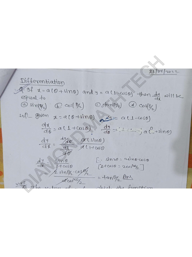 Differentiation | PDF