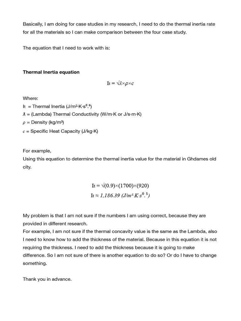 Thermal Inertia | PDF