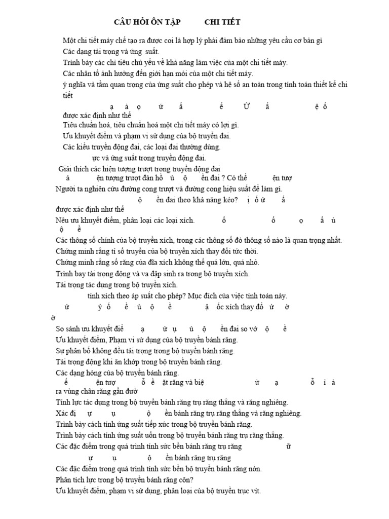 De Cuong on Tap Mon CTM 2022 | PDF