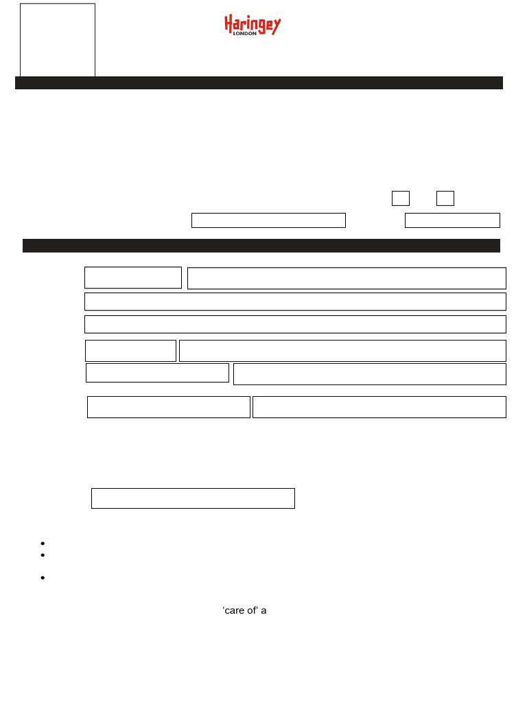 Haringey Disabled Persons Freedom Pass Application Form | PDF | Hearing ...