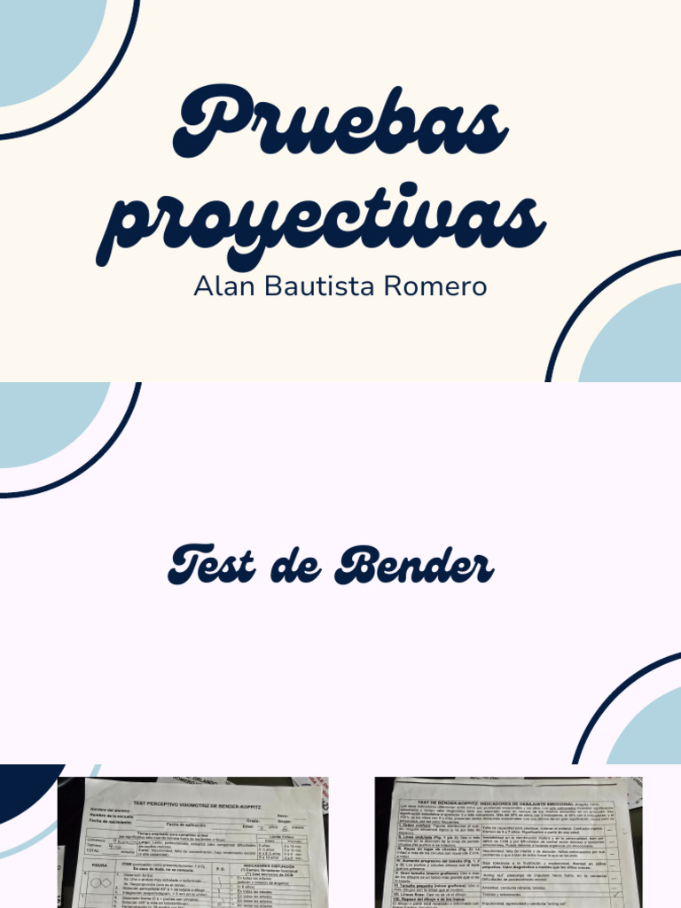 Pruebas Proyectivas - 20250305 - 151624 - 0000 | PDF | Ciencias del ...