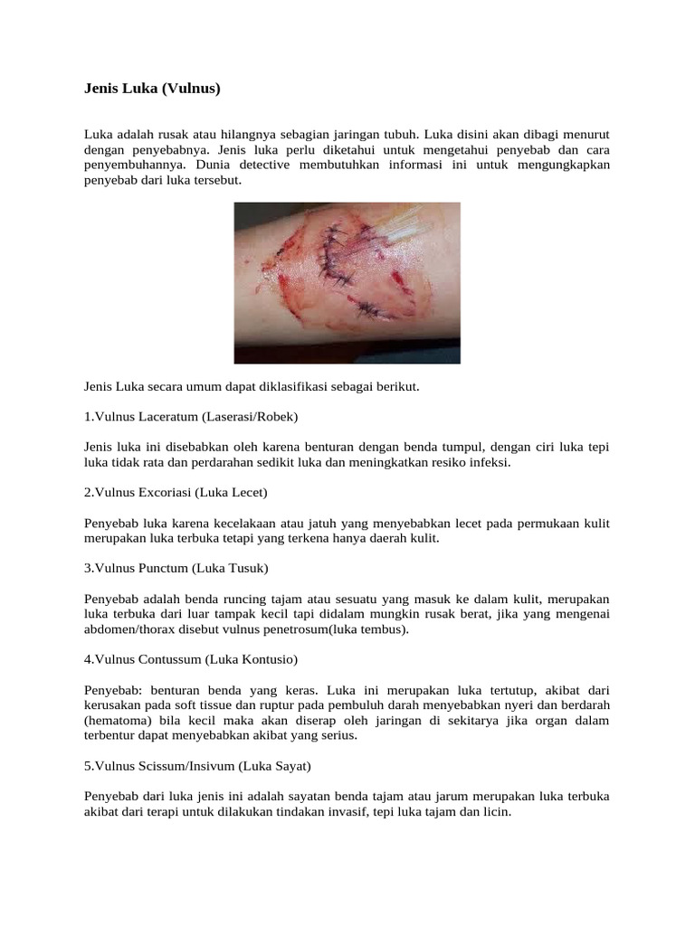 Jenis Luka | PDF
