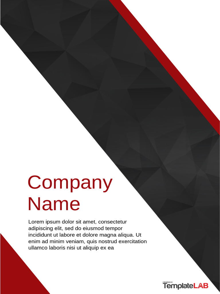 Cover Page Template 2 - TemplateLab | PDF