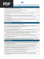 OSCE Checklist HINTS Exam | PDF | Self-Improvement