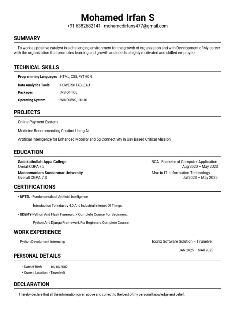Irfan Aws Resume | PDF