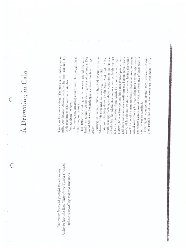 A Drowning in Cala | PDF