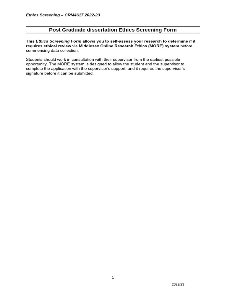 PG Dissertation Screening Form | PDF | Social Media | Popular Culture ...
