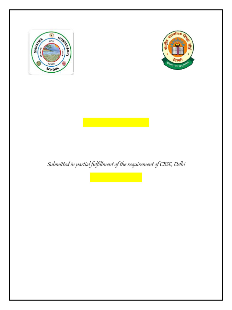 Class XII Computer Science Project Report | PDF