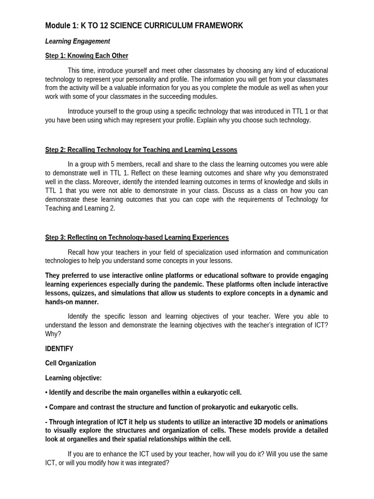 Module 1 K To 12 Science Curriculum Framework | PDF | Plate Tectonics ...
