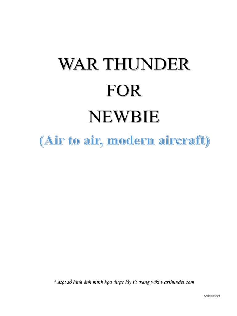 War Thunder (air to air) for newbie (v2) | PDF