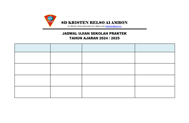 Jadwal Ujian Praktek T.A. 2024 2025 | PDF