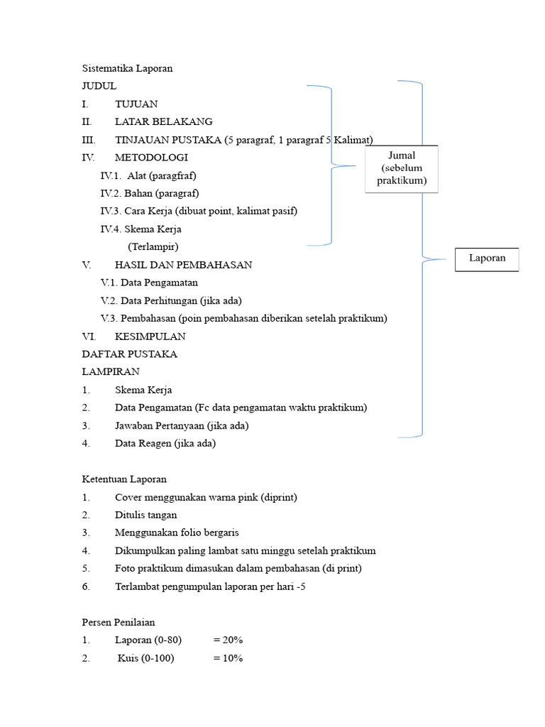 Sistematika Laporan | PDF