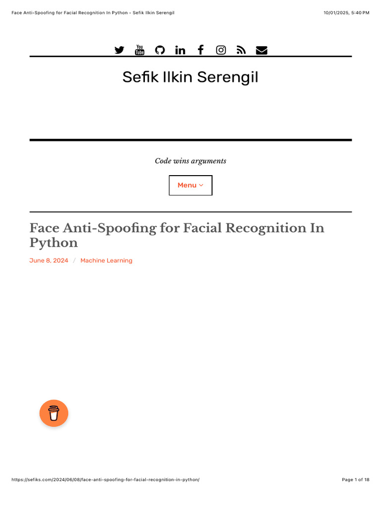 Face Anti-Spoofing For Facial Recognition in Python - Sefik Ilkin ...