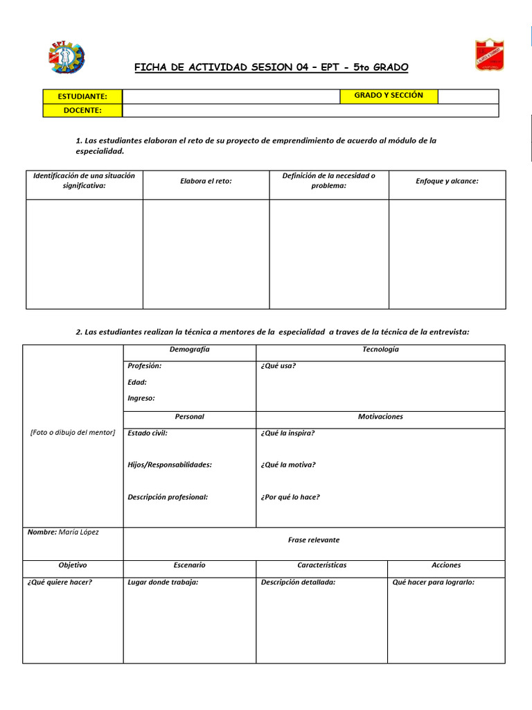 4 Ficha de Actividad N°4 - Ept. | PDF