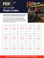 BS4466 - 1989 Shape Codes - Collins Reinforcements | PDF | Angle | Helix