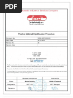 PMI Testing Procedure Guide | PDF | Construction | Welding