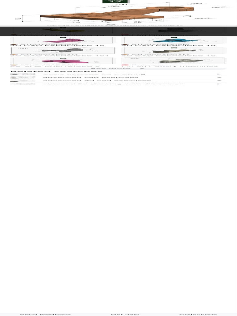 Autocad 3d Modeling Exercises - Google Search | PDF