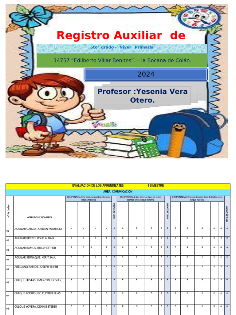 2024 Registro 5to Pdf