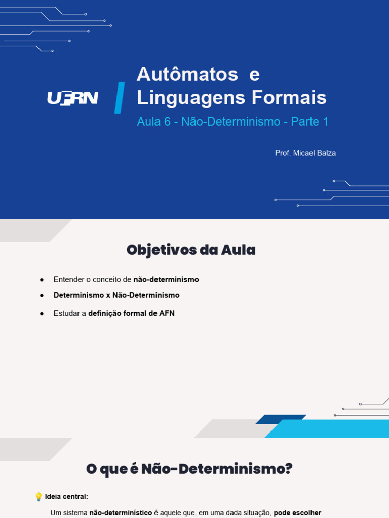 Aula6 No Determinismo - Parte 1 | PDF