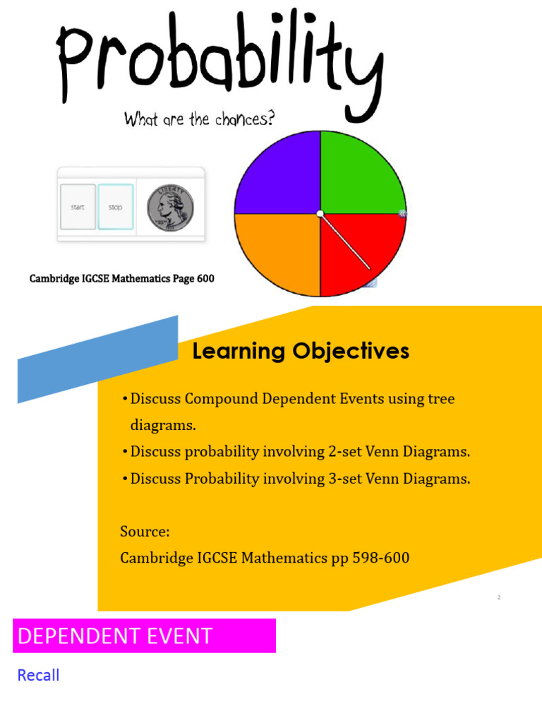 3 - Probability Using Diagrams Dependent Events | PDF | Randomness | Mathematics