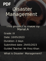 Class 9 Disaster Management Project | PDF