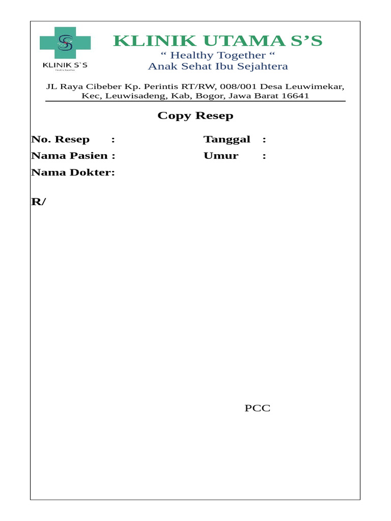 Copy Resep | PDF