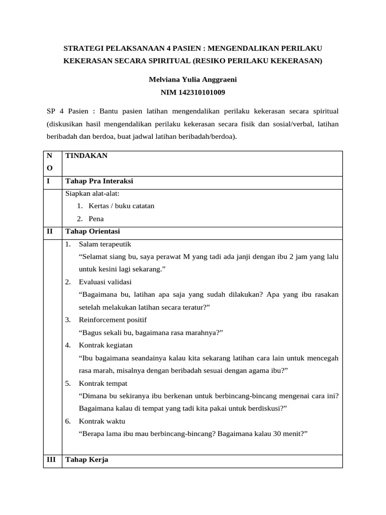 SP 4 RPK (PASIEN) | PDF