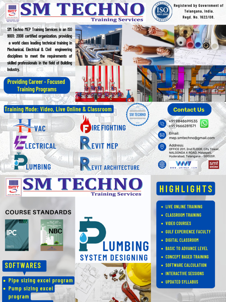 Plumbing System Designing Course Syllabus | PDF | Water Heating | Tap (Valve)