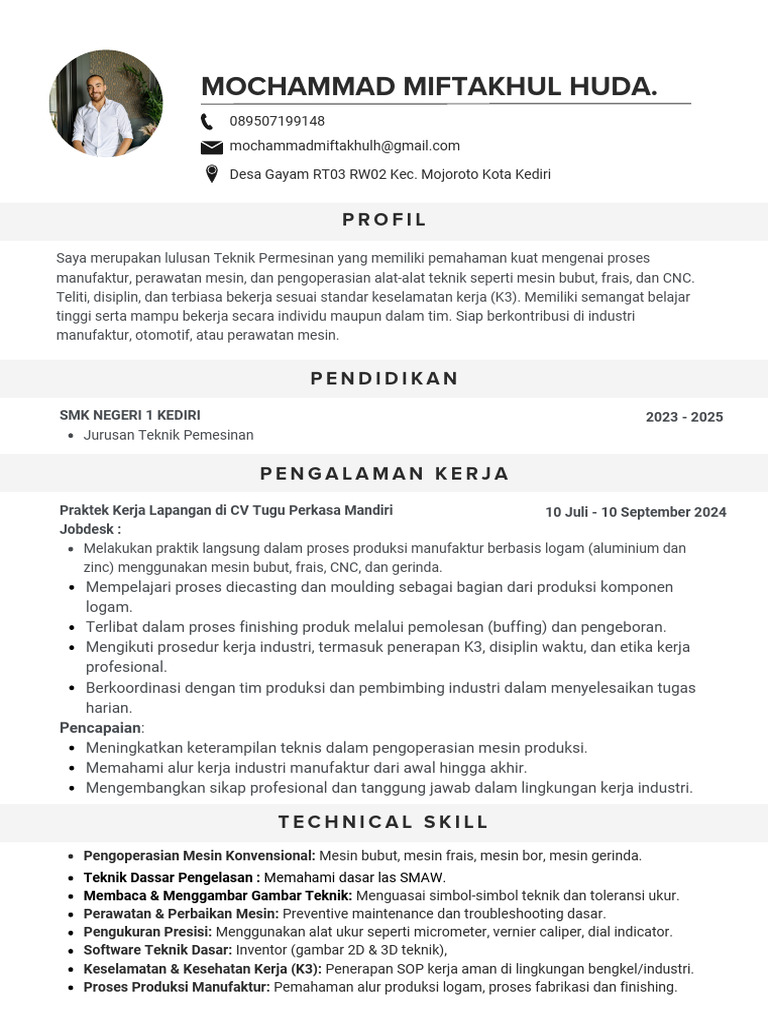 Mochammad Miftakhul Huda.: Profil | PDF