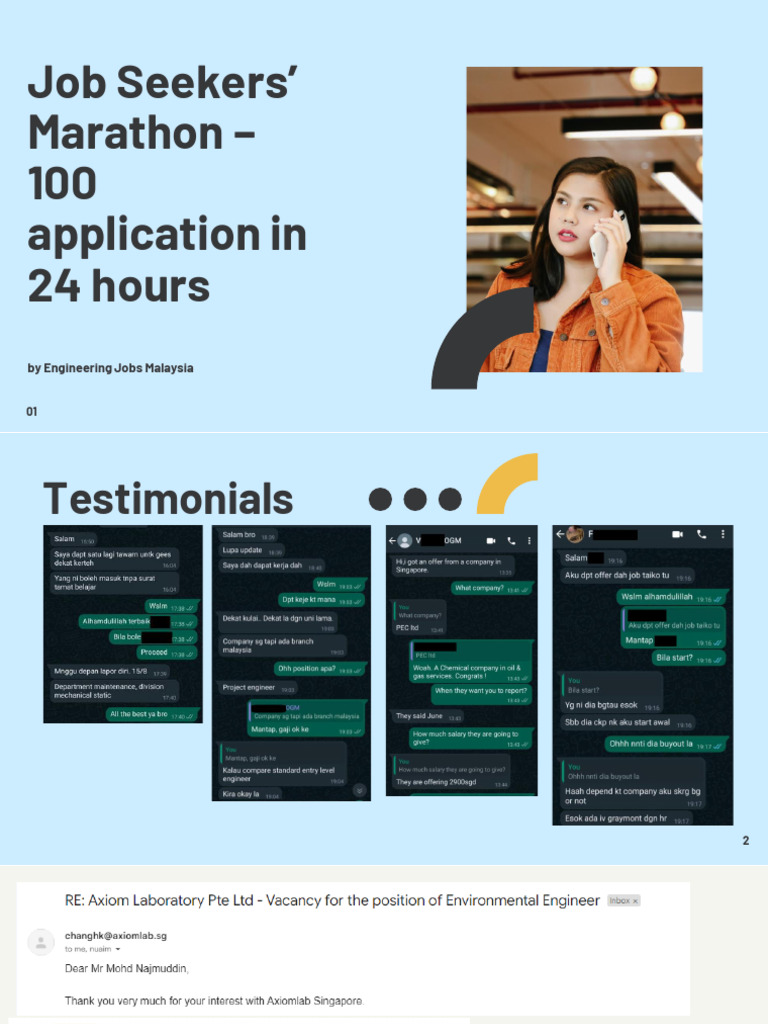 Slide Job Seekers' Marathon - 100 Application in 24 Hours | PDF | Business