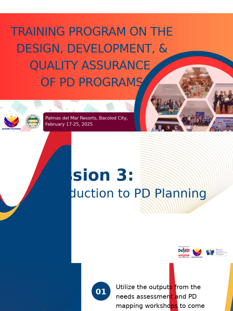 PD Program Design & Planning Workshop | PDF | Learning