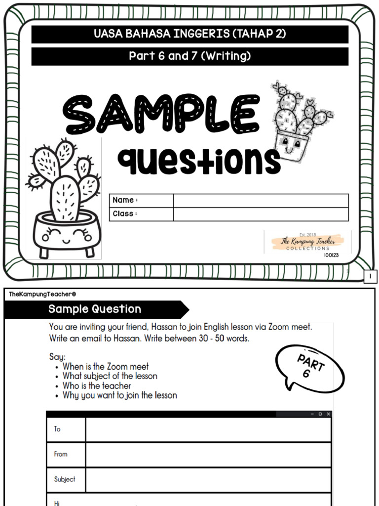 UASA Part 6 and 7 - Sample Questions For Sharing | PDF