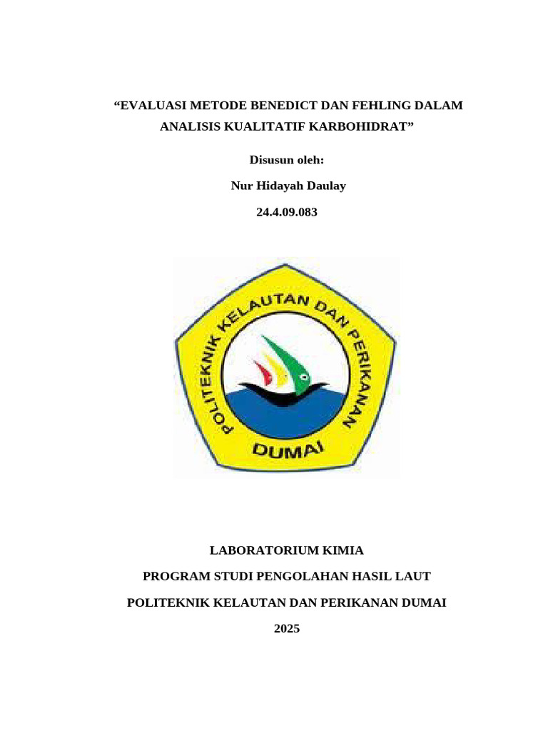 Evaluasi Metode Benedict dan Fehling | PDF