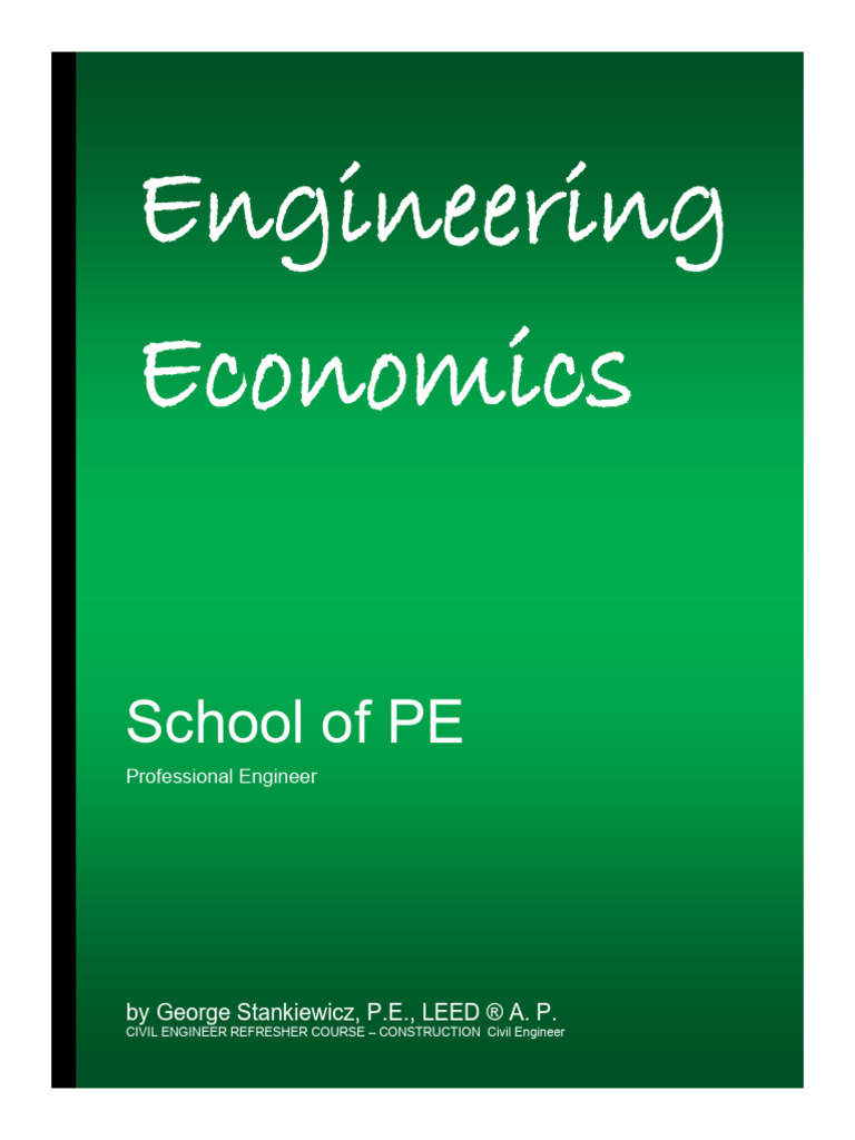 PE Civil Engineering Economics | PDF | Interest | Compound Interest