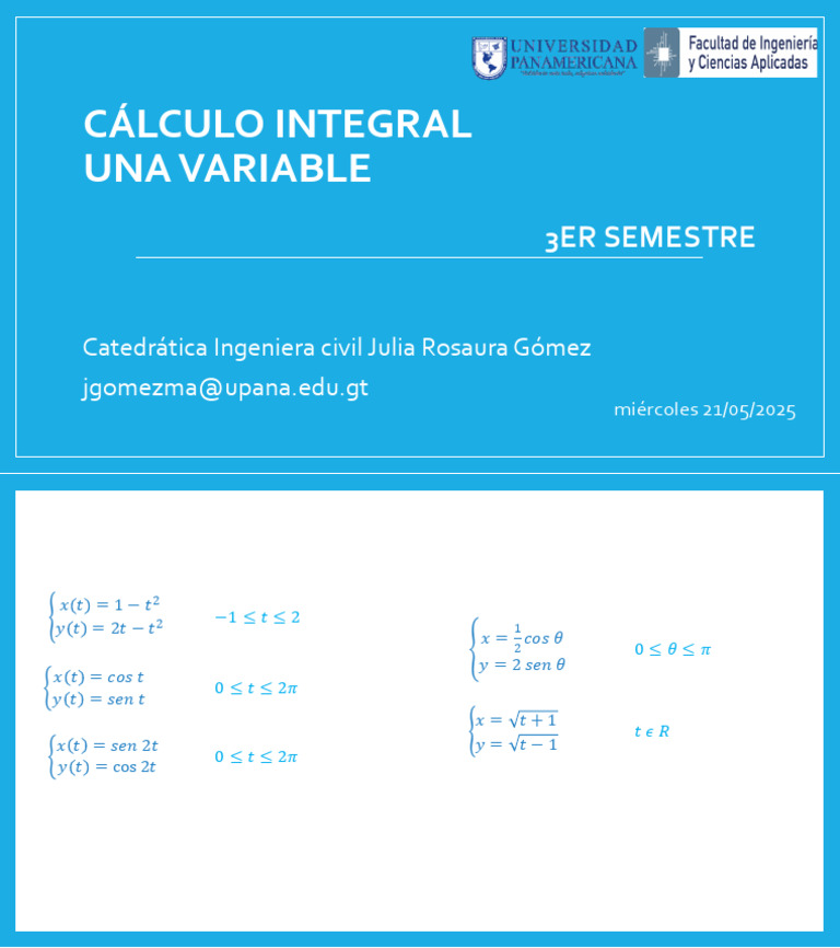 C27 Ejercicios Ec. Parametrica | PDF