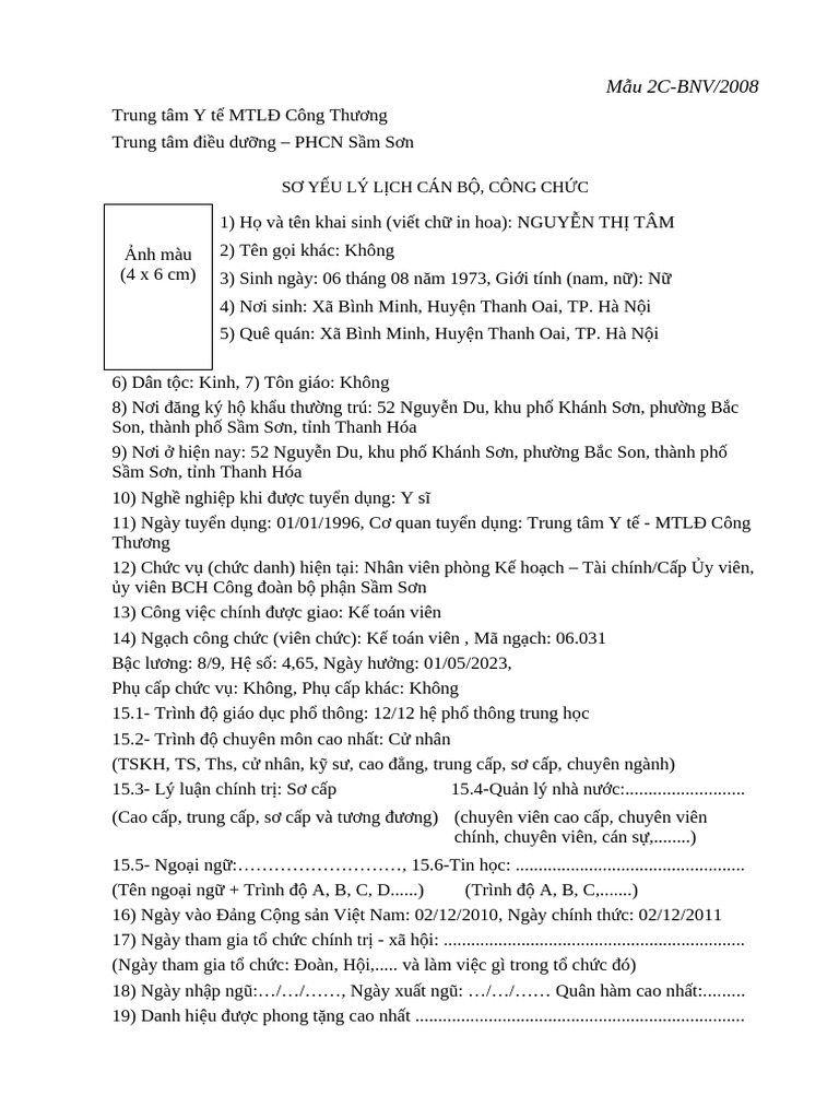 2C.bnv Soyeulylich Congchuc Vienchuc | PDF