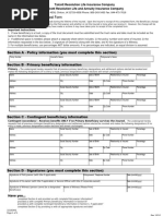 Brighthouse Life Insurance Change Form | PDF