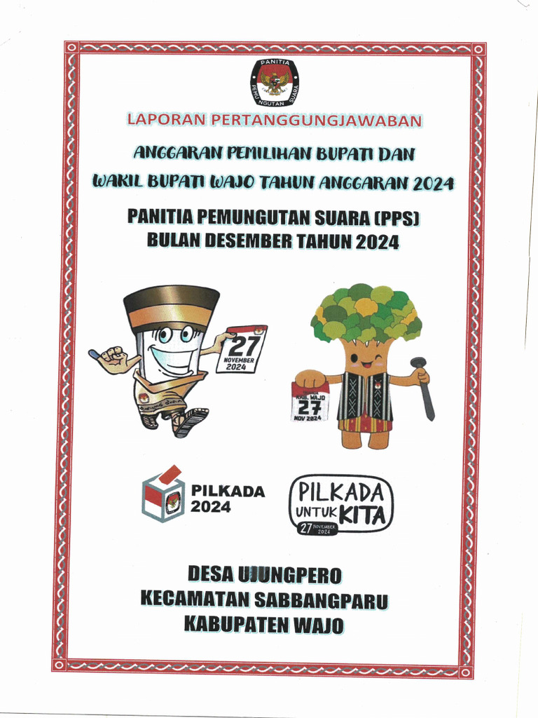 LPJ PPS Desa Ujungpero Bulan Desember | PDF