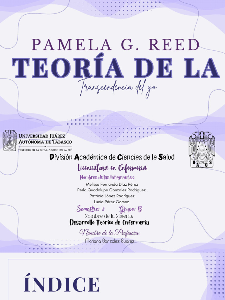 Teoría de la Transcendencia del Yo en Enfermería | PDF | Enfermería ...