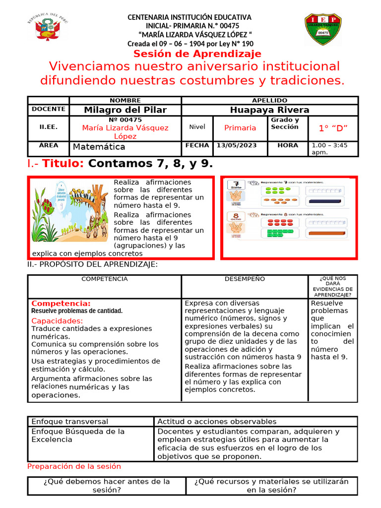7,8 y 9 Mily | PDF | Aprendizaje | Cognición
