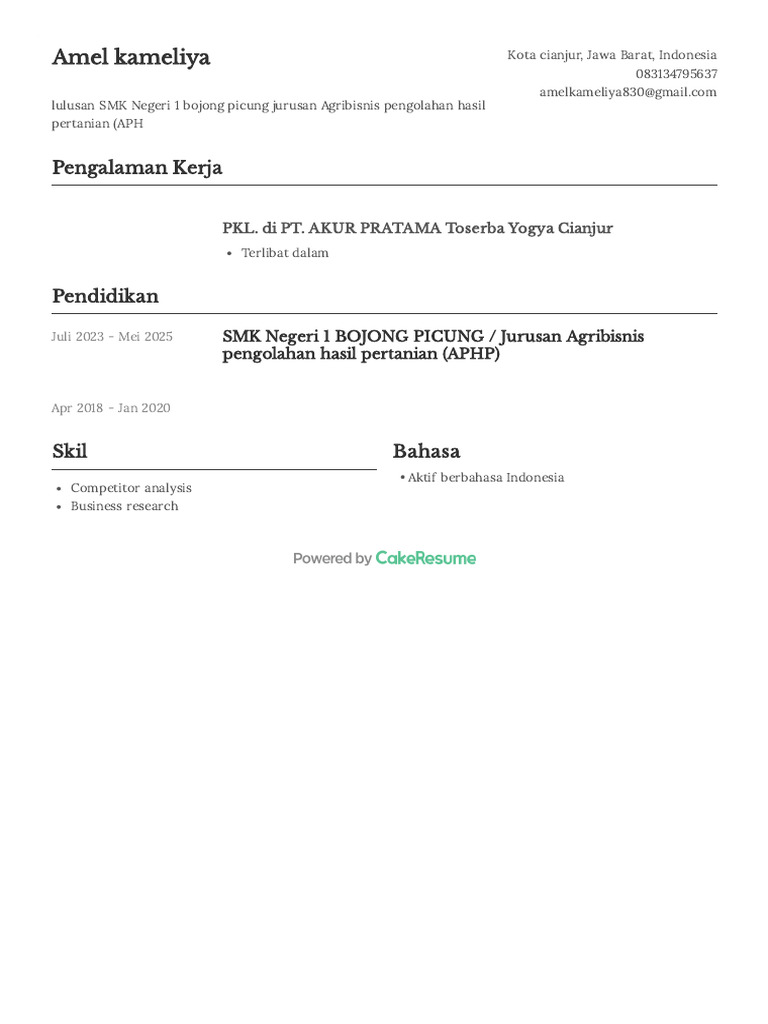 Amel kameliya (1) | PDF