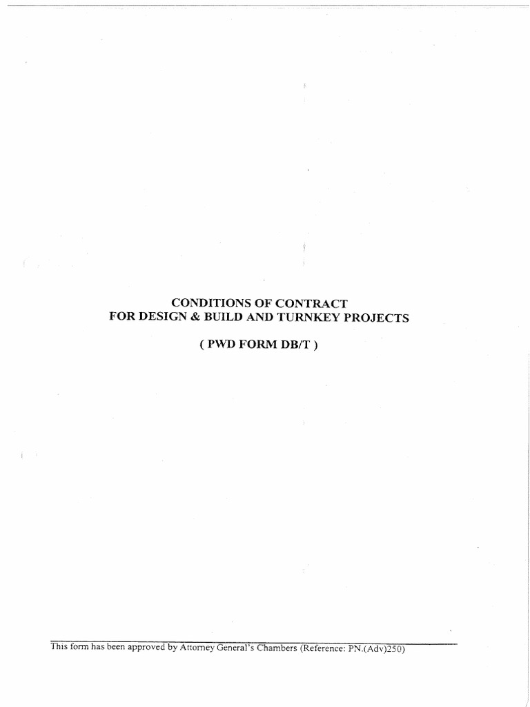 Design and Built Contract | PDF