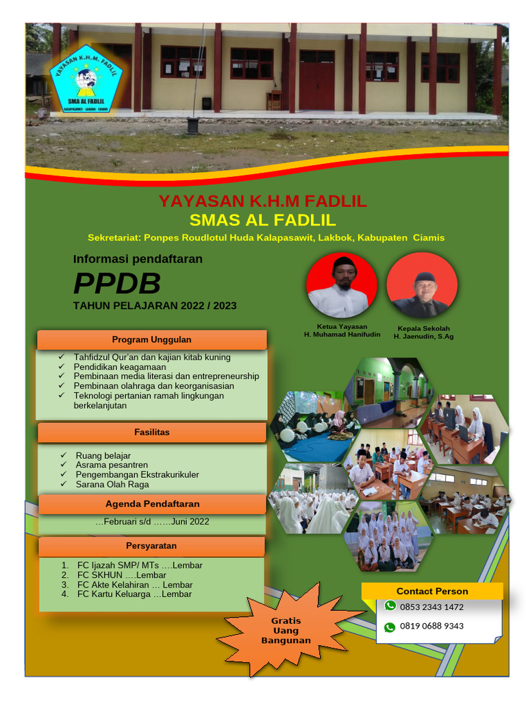 Brosur PPDB Fadlil | PDF