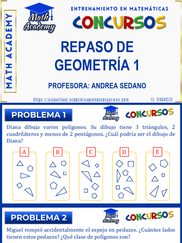 10 11 2023 Repaso de Geometria 1 | PDF | Ángulo | Triángulo