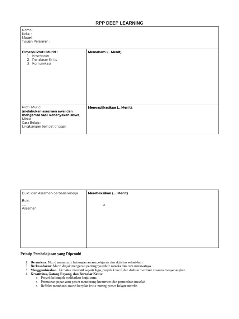 RPP Deep Learning | PDF