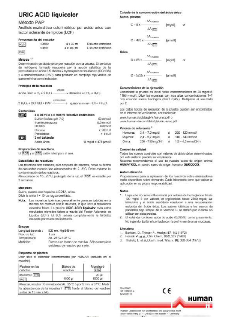 Insertos | PDF | Agua | Solución tampón