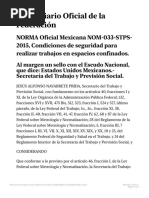 Norma Oficial Mexicana Nom - 033 | PDF