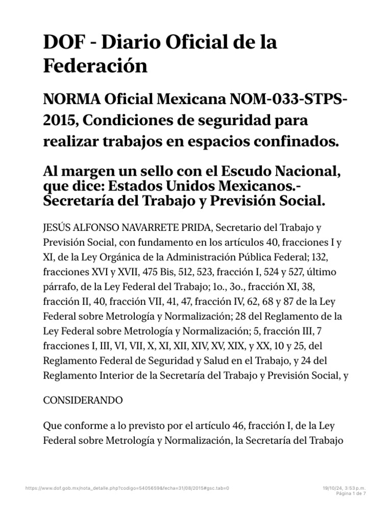 Nom 033 | PDF | Quemar